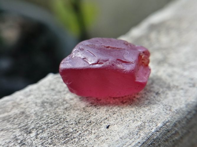 Natural Red Spinel Rough Stone from Vietnam - Danu Group