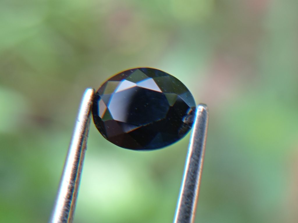 Kaka Blue Stone - Ceylon Natural Dark Blue Sapphire - Danu Group