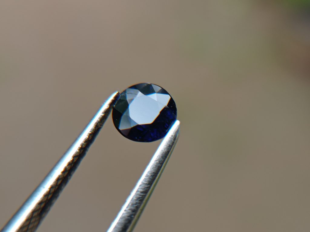 Kaka Blue Stone - Ceylon Natural Dark Blue Sapphire - Danu Group