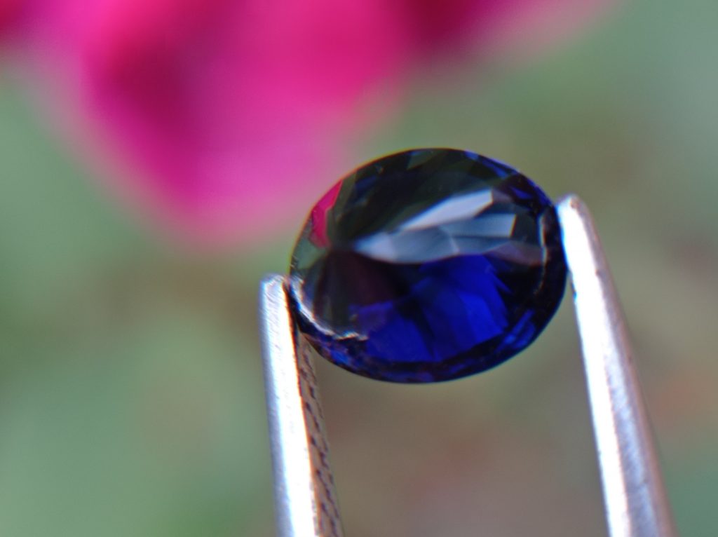 Kaka Blue Stone - Ceylon Natural Dark Blue Sapphire - Danu Group