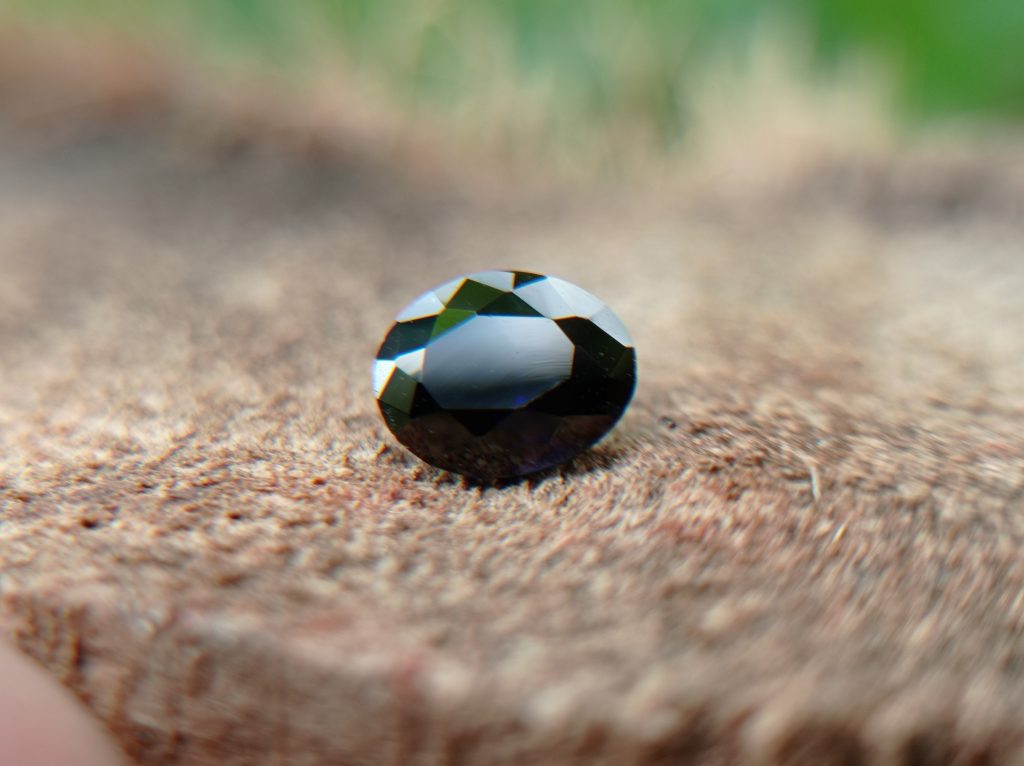 Kaka Blue Stone - Ceylon Natural Dark Blue Sapphire - Danu Group