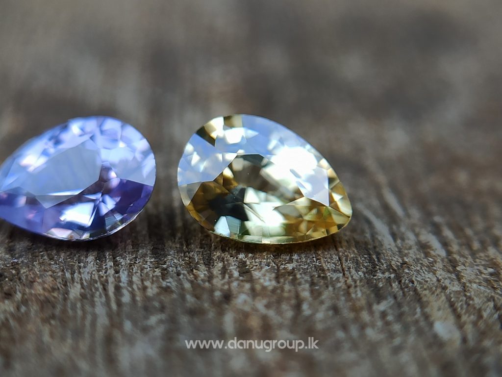 Ceylon Natural Fancy Sapphire Couple - Danu Group