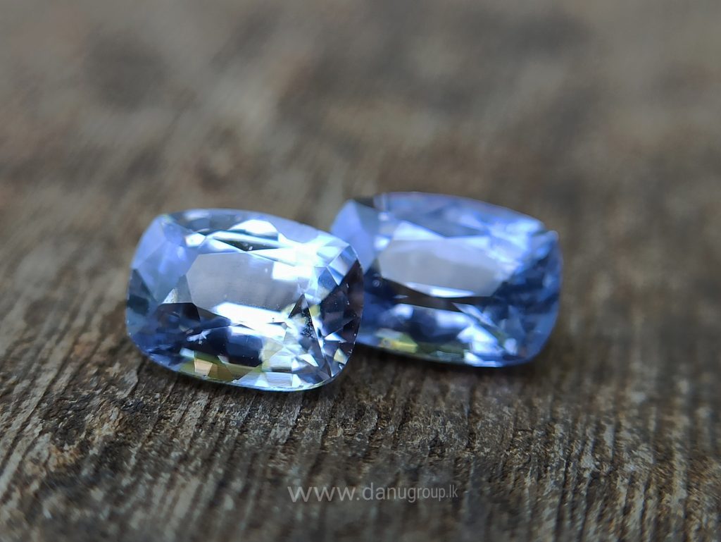 Ceylon Natural Light Blue Sapphire Pair - Danu Group