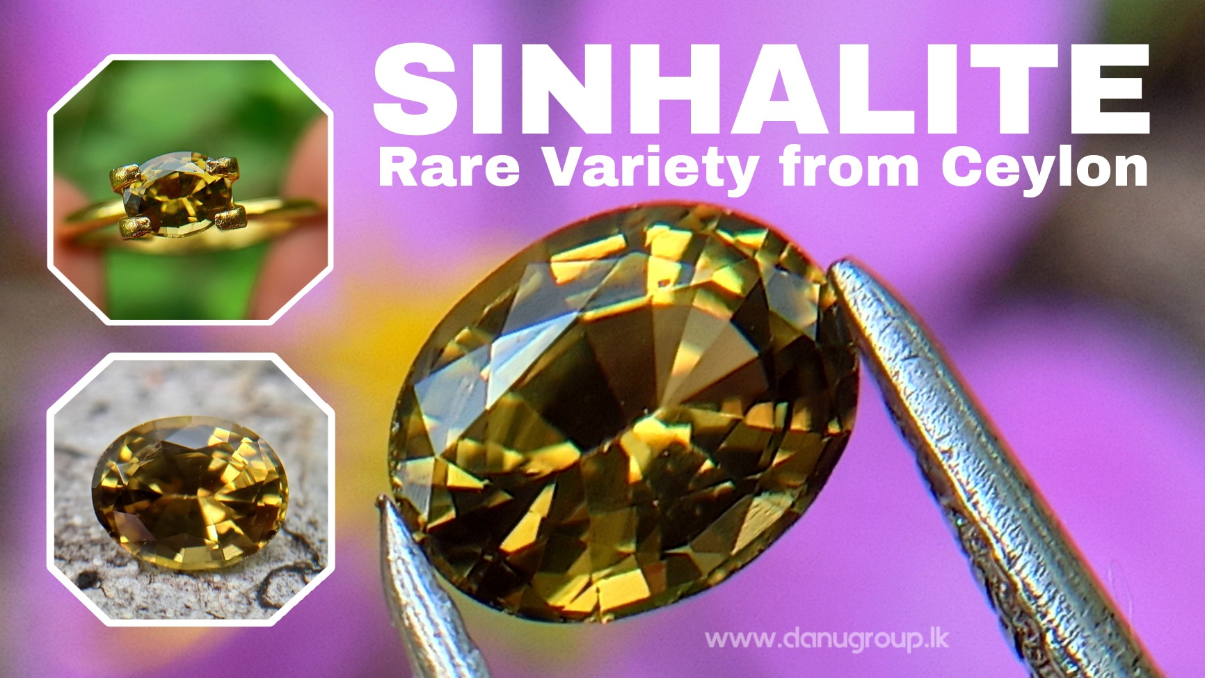 Natural Sinhalite from Sri Lanka - Danu Group