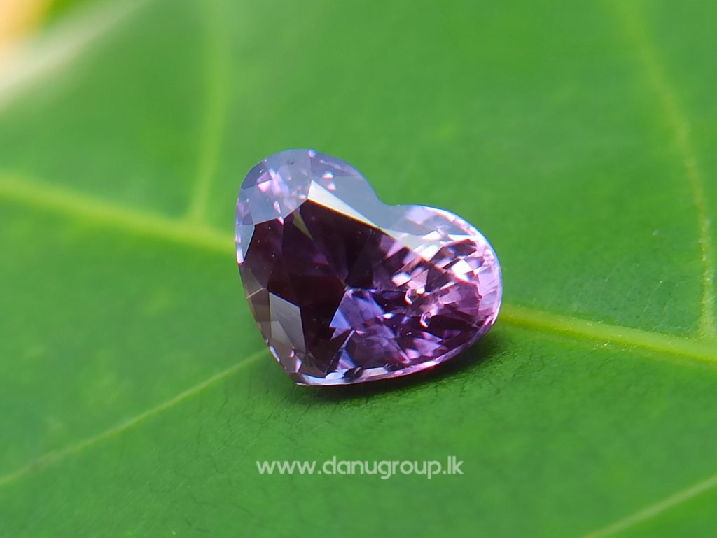 Natural Purple Sapphire Heart - Danu Group