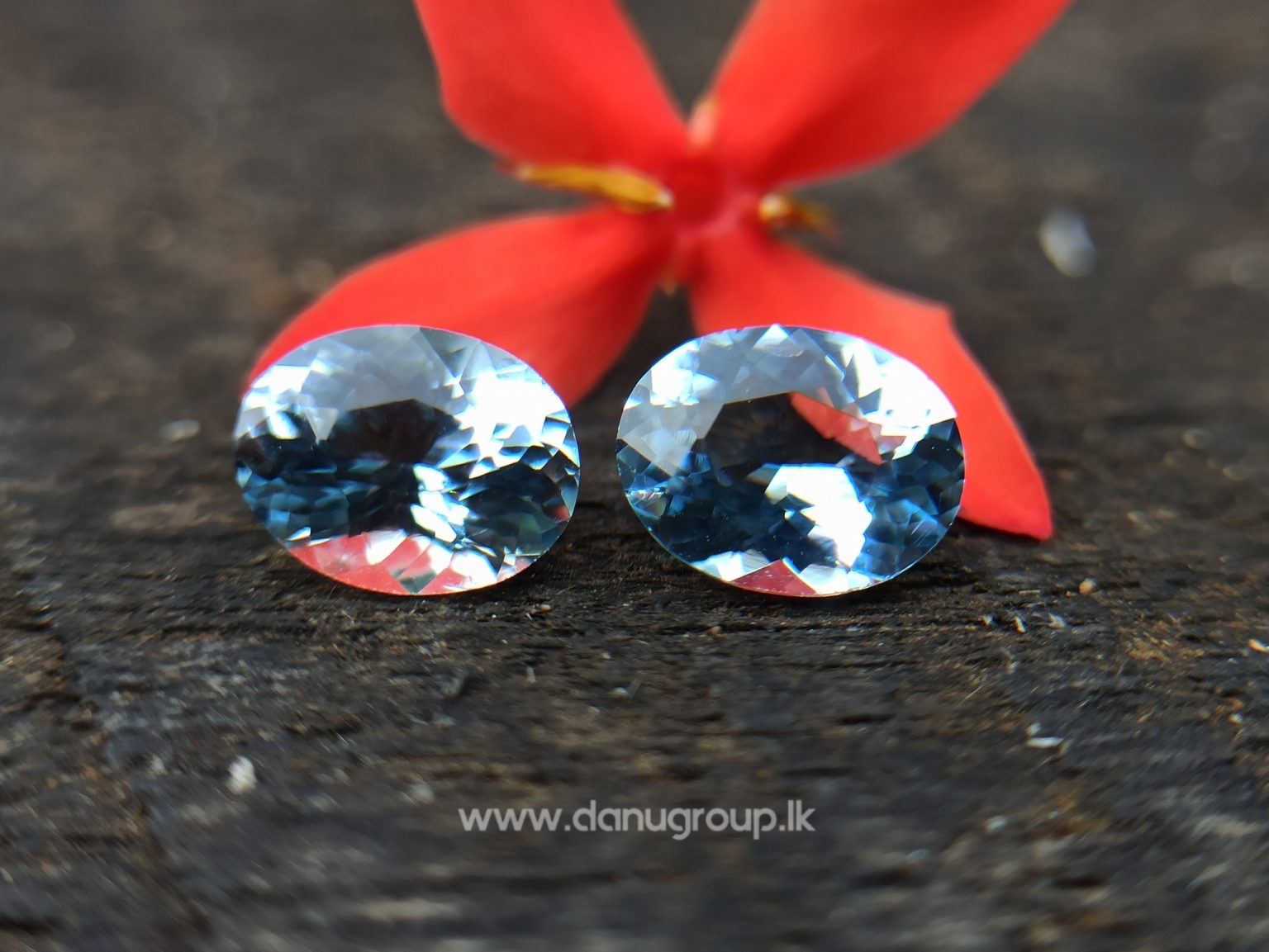 Sri Lankan Natural Light Blue Aquamarine Pair - Danu Group