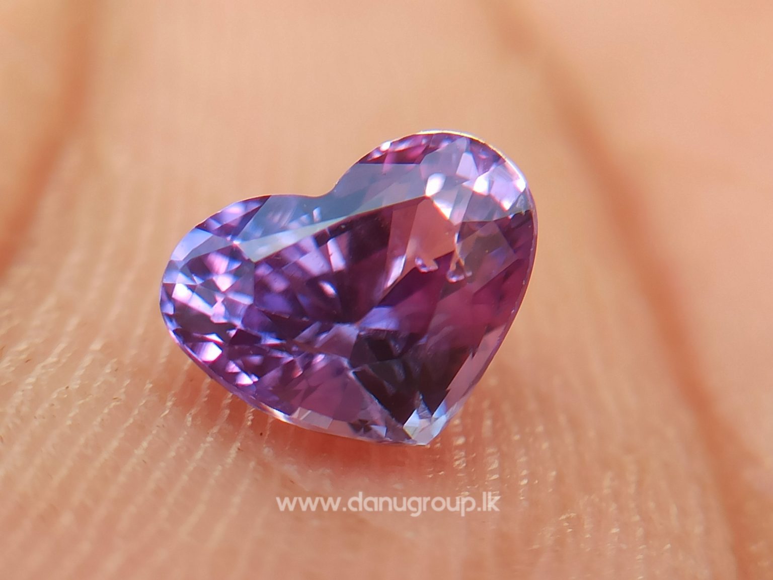 Natural Purple Sapphire Heart - Danu Group